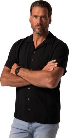 JP1880 Herren große Größen Übergrößen Menswear L-8XL Hemd, Cuba-Kragen, CF, Viskose, 1/2