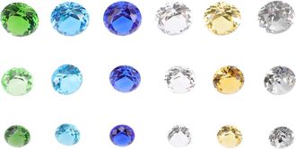 Valiclud 18 Stück Teiliges Deko Diamanten Künstliche Kristalle für Piraten Schatzsuche Partydeko Tischvase Füller Funkelnde Schmucksteine für Hochzeit und Heim