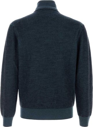 Brioni Cashmere-Wool Turtleneck Sweater - Navy