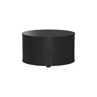 Vicco Couchtisch Selva, Schwarz, 80 x 80 cm mit Schiebet&uuml;r