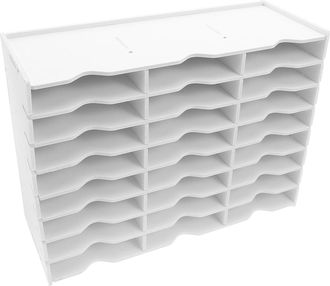 DOITOOL Desktop Organizer Fächer Schreibtisch Aufbewahrungsbox für Dokumente Bastelbedarf und Bürobedarf Stabiles Material Kompakt mit Schneller Zugriffsfunkt