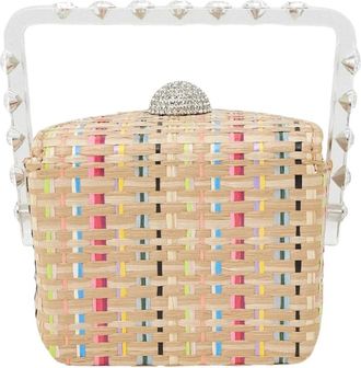 Aquazzura Femme, Sacs, Beige, Taille: ONE Size Noodle Box Bag