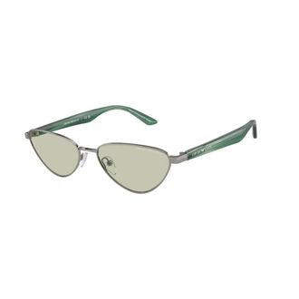 Emporio Armani unisex, Accessoires, Gris, Taille: 56 MM Lunettes de soleil gris vert clair