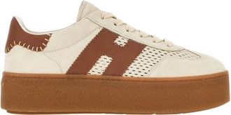 Hogan Femme, Chaussures, Beige, Taille: 37 EU Cool Baskets
