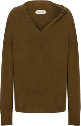 Alberta Ferretti Femme, Pulls, Brun, Taille: 38 FR Pull à col en V