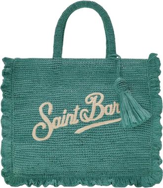 MC2 Saint Barth Femme, Sacs, Vert, Taille: ONE Size Volant Raffia Bag