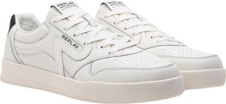 Replay Herren Cupsole Sneaker aus Leder, Wei&szlig; (Tofu 3104), 40