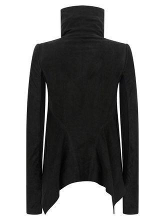 Rick Owens Lambskin Biker Jacket - Black