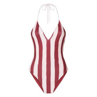 Fendi Pequin Wendebadeanzug - - Swimwear - Damen - Rot - XS