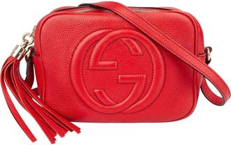 Gucci Crossbody Bags - Gucci Red Leather Soho Crossbody Bag - Gr. unisize - in Rot - f&uuml;r Damen