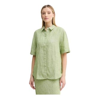 Sams&oslash;e & Sams&oslash;e Salarikar Shirt - Femme - Blouses et Chemises - Vert - Taille: 36 FR
