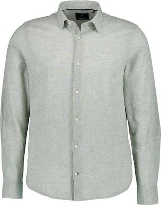 Joop Herren Hemd grün Baumwolle-Leinen