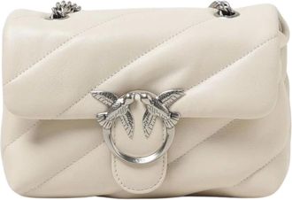 Pinko Pinko, Femme, Sacs, Blanc, Taille: ONE Size Micro Love Bag Quilted