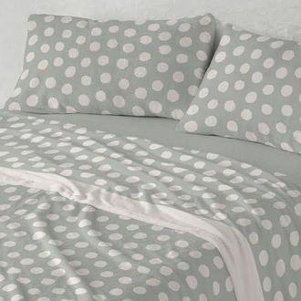 Burrito Blanco Burrito Blanco | Bettwäsche aus Coralina-Stoff | Betten von 150 bis 160 cm (+ verfügbare Größen) | Design 993 | Farbe Laurel (150-160 x 190/200 cm)