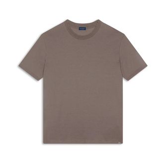 Paul & Shark Homme, Tops, Beige, Taille: M T-Shirt en Soie et Coton