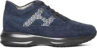 Hogan Low-Top Sneaker - Blue Suede Interactive Sneakers - Gr. 40 (EU) - in Blau - für Damen