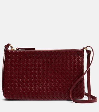 Bottega Veneta Crossbody Bag Intrecciato aus Leder