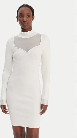 Guess Strickkleid W6RK61 Z4842 Wei&szlig; Regular Fit