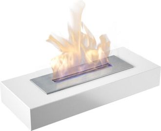 Kratki Freistehender Bioethanolkamin INDIA MAX T&Uuml;V wei&szlig;