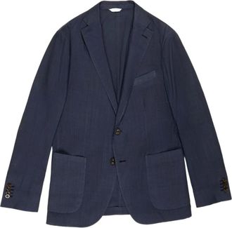 Boglioli Homme, Costumes, Bleu, Taille: 4XL Buttoned Blazer
