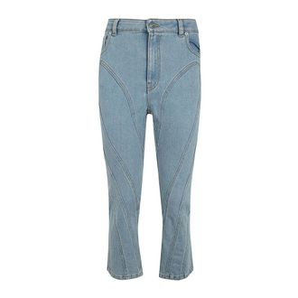 MUGLER Damen, Jeans, Blau, XSGr&ouml;&szlig;e