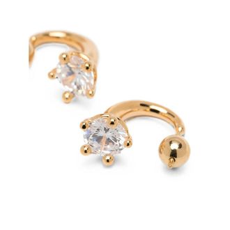 Panconesi Gold with Crystal Stone Earrings - Gold