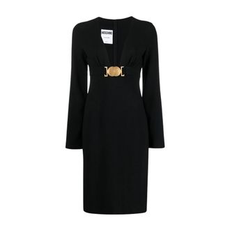 Moschino Midi-Kleid - - Dresses - Damen - Schwarzk - L