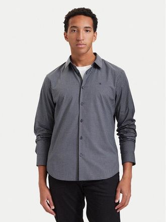 Calvin Klein Hemd Gingham LV04LH100G Dunkelblau Slim Fit