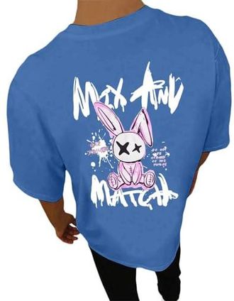 Generic T-shirt pour homme - Dos imprim&eacute; - T-shirt d&eacute;t&eacute; &agrave; manches courtes - T-shirt tendance - Style r&eacute;tro - Chemise d&eacute;contract&eacute;e pour gar&ccedil;on - Col rond - Gra