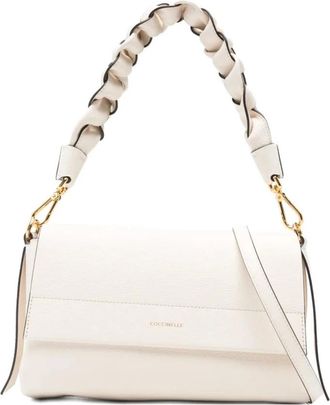 Coccinelle Femme, Sacs, Blanc, Taille: ONE Size Boheme Grana Double Small
