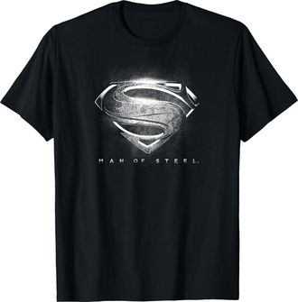 DC Comics Superman Man of Steel Contrast Logo Symbol T-Shirt