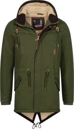 Alessandro Salvarini Winterjacke ALESSANDRO SALVARINI ASMenara, Herren, Gr. XXXL (58), gr&uuml;n (olive), Obermaterial: 100% Baumwolle; Innenseite: 100% Polyester; Wattierung: 
