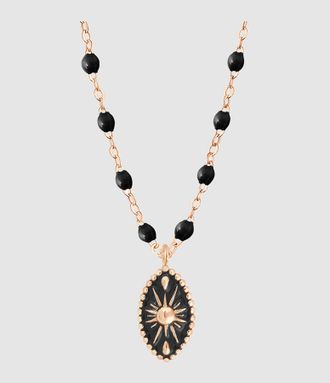 Gigi Clozeau Collier Karma Résine Or Rose