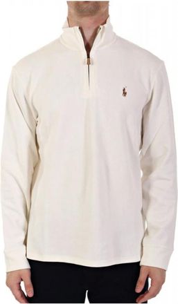 Ralph Lauren Homme, Tops, Beige, Taille: XL Textured Cotton Pullover