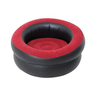 Generico Aufblasbarer Liegestuhl, zum Lesen, tragbar, mit beflockter Textur, für Innen- und Außenbereich, Garten, Terrasse, Camping, Filmabend, Schlafzimmer, W