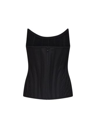 Giuseppe Di Morabito Structured Strapless Bustier Top - Black