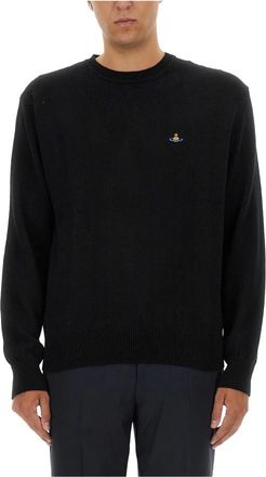 Vivienne Westwood Homme, Pulls, Noir, Taille: S Pull Ras du Cou Alex