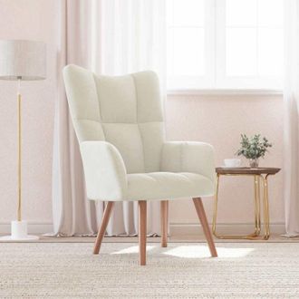 vidaXL vidaXL Relaxsessel Cremeweiß Samt