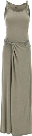 Diesel Femme, Robes, Vert, Taille: 38 FR D-Estiga Knot-detail Maxi Dress