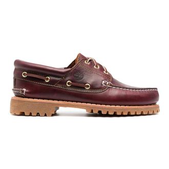 Timberland Authentischer 3-&Ouml;sen Handnaht Bootsschuh - - Shoes - Herren - Rot - 40 EU