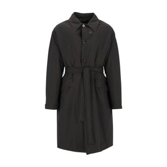 Dolce & Gabbana Manteau isol&eacute; avec ceinture - Homme - Manteaux - Noir - Taille: L