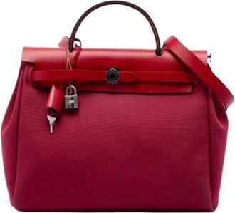 Herm&egrave;s Pre-owned Herbag Zip 31 - Femme - Pre-owned - Rouge - Taille: ONE Size