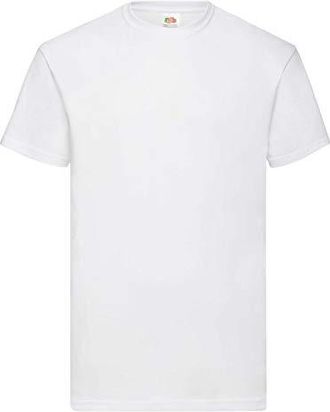 Fruit Of The Loom Valueweight Lot de 5 t-Shirts à Manches Courtes pour Homme, Blanc (Blanc 0_Blanc), M