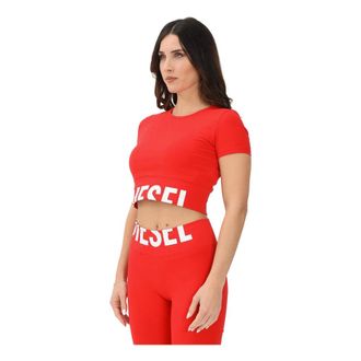 Diesel Damen, Oberteile, Rot, MGr&ouml;&szlig;e