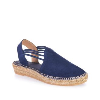 Toni Pons Nuria - Espadrille f&uuml;r Damen Wildleder. (Marineblau, Numeric_42)