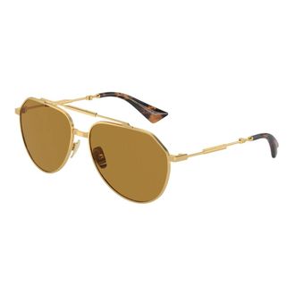 Dolce & Gabbana Stilvolle Sonnenbrille Dg2302 in Braun - - Accessories - Herren - Gelb - 60 MM