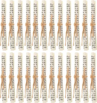 Aboofan 24 Teiliges Mezuzah Rollen Set F&uuml;r Zuhause J&uuml;dische Mitzwa Rollen F&uuml;r Die Chanukka Feiertage F&uuml;r Die T&uuml;r Englische Wanddekoration Koschere