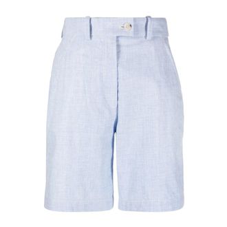 Kenzo Femme, Shorts, Bleu, Taille: 40 FR Short Casual en Lin