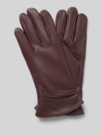 Roeckl Handschuhe aus echtem Leder mit Raffungen
