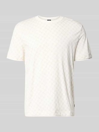 Joop T-Shirt mit Logo-Muster und Rundhalsausschnitt